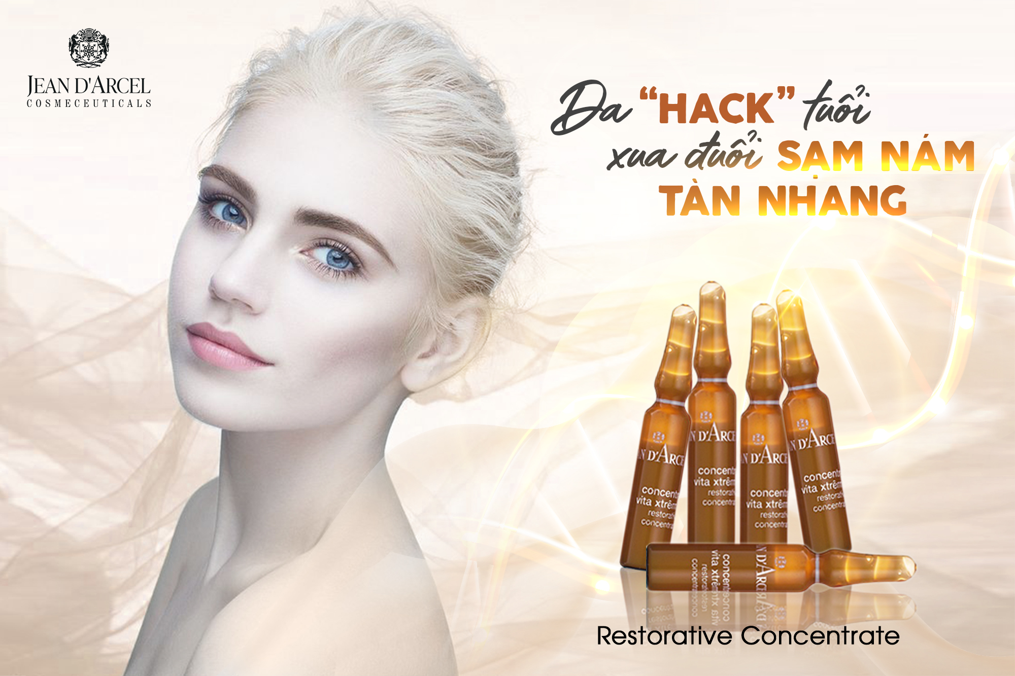 DA “HACK” TUỔI, XUA ĐUỔI SẠM NÁM, TÀN NHANG - Jean d'Arcel Việt Nam